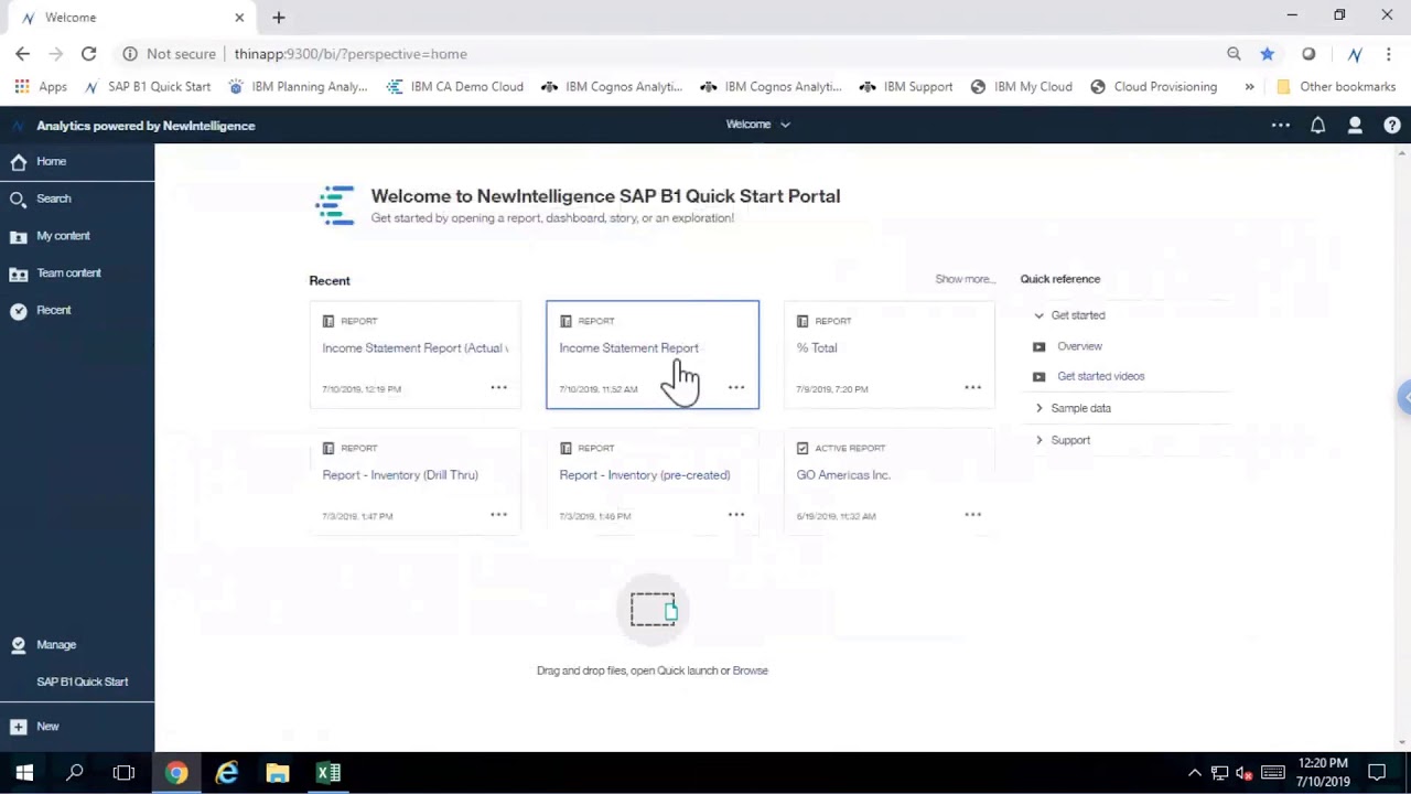 Working with pre-created income statement reports with NI’s SAP B1 ...