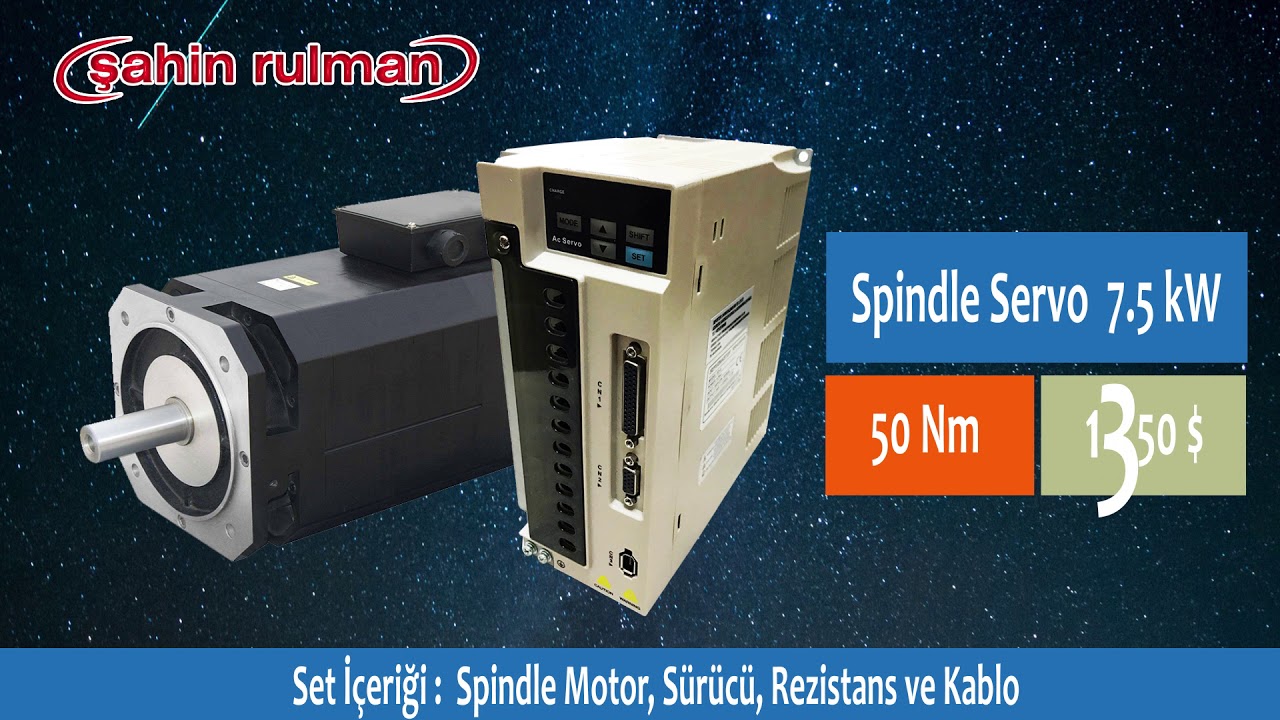 Spindle Servo Motor | Spindle servo sürücü, ac servo spindle - YouTube