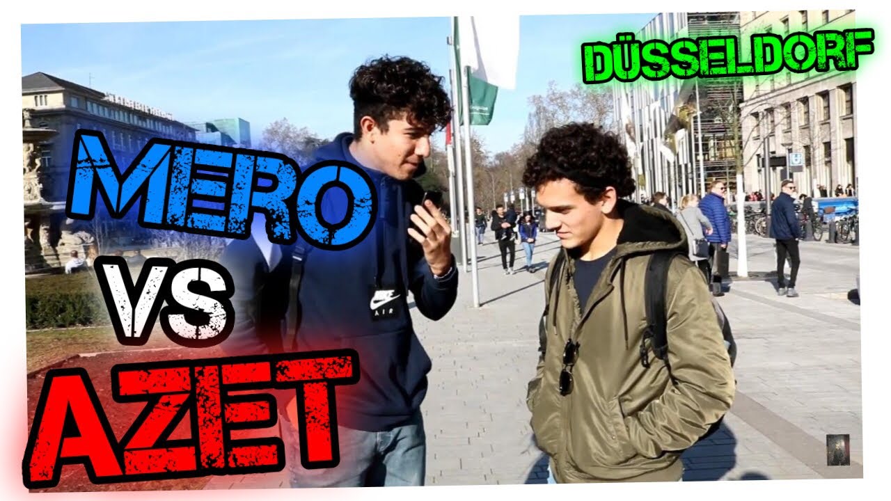 MERO👨🏻 oder AZET👨🏽🔥🎤 / LEUTE FLAXXEN in DÜSSELDORF😱 / Armin Ruzbeh ...