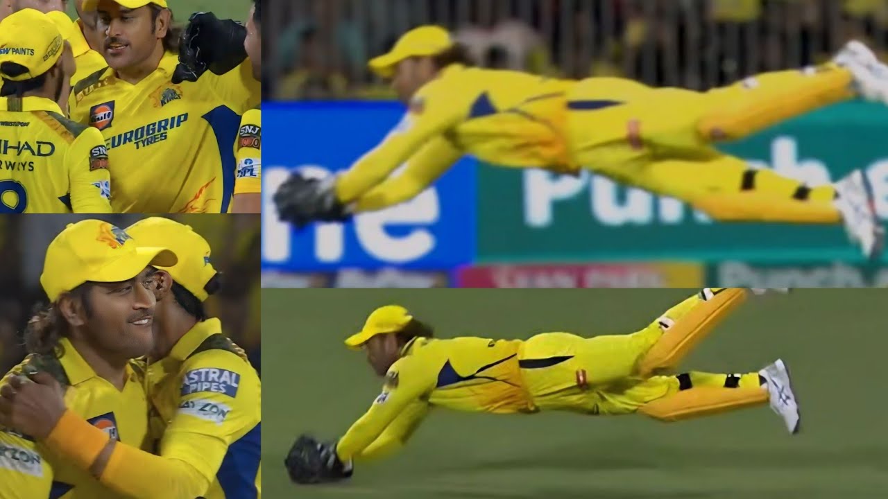 Ms Dhoni Superman Catch vs GT | dhoni catch against GT | Dhoni catch ...