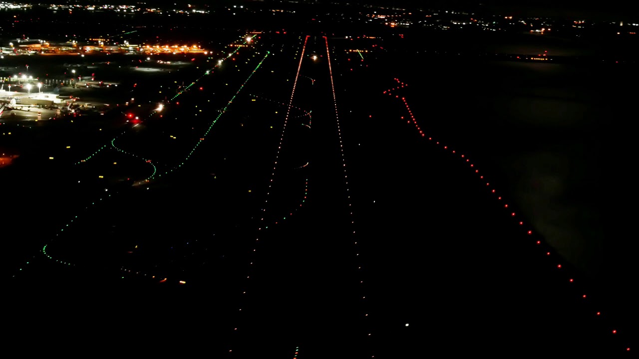 JFK Aerial View at Night - YouTube