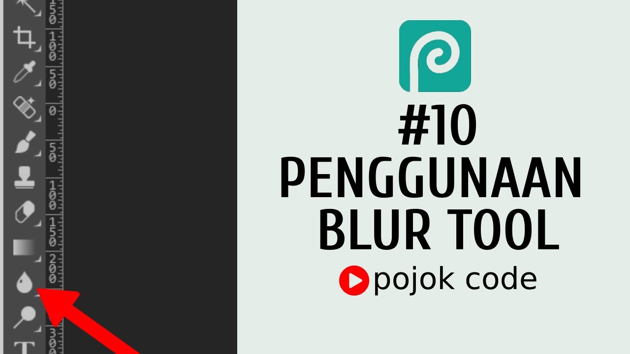 10 PHOTOPEA TUTORIAL - PENGGUNAAN BLUR TOOL - YouTube