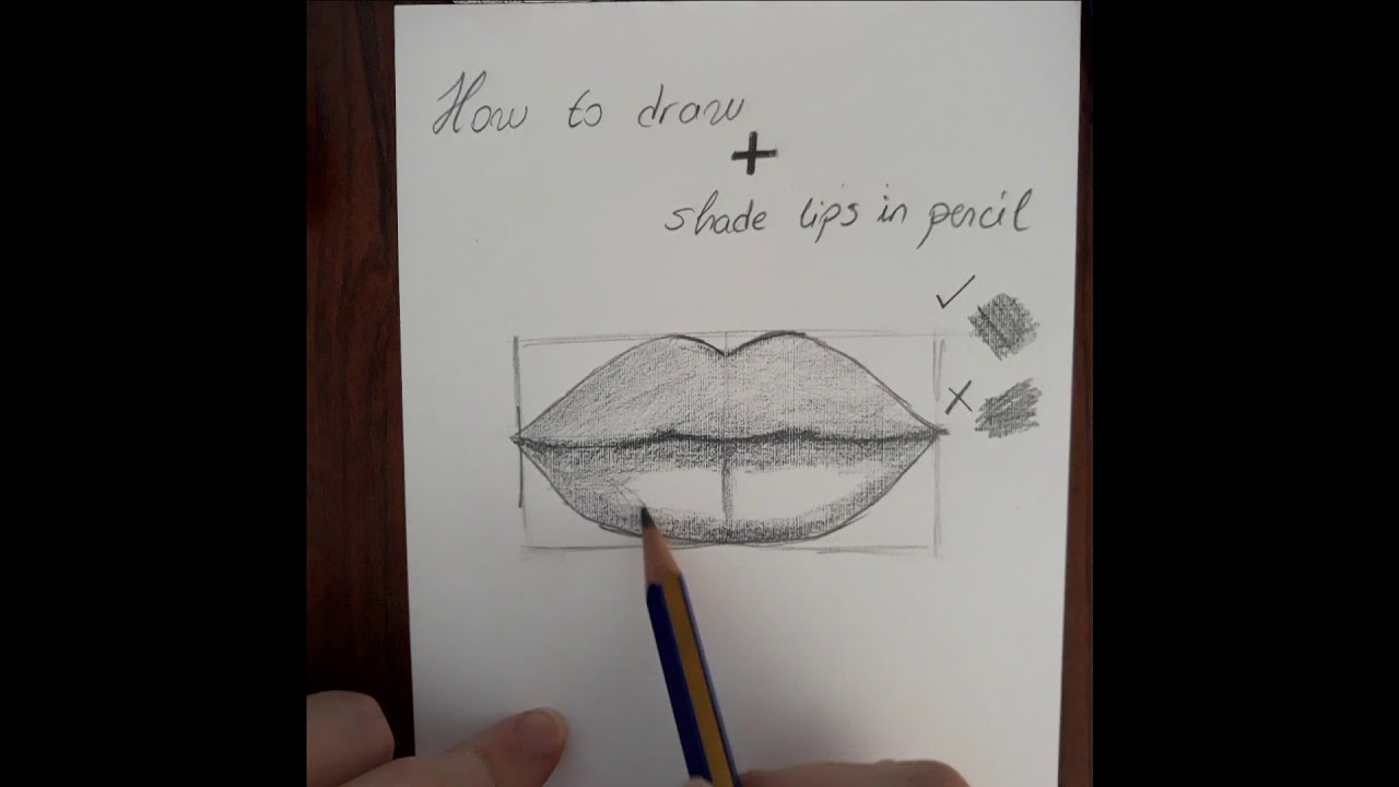 Silent Pencils - HOW TO (EASY) DRAW + SHADE LİPS IN PENCİL - YouTube