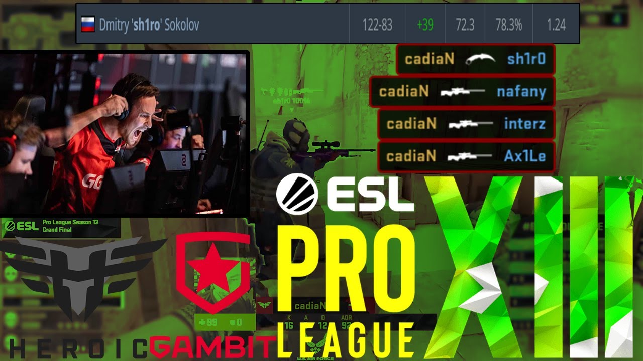 HEROIC vs GAMBIT | ESL Pro League Season 13 | MONUMENTAL 1v4 BY CADIAN ...