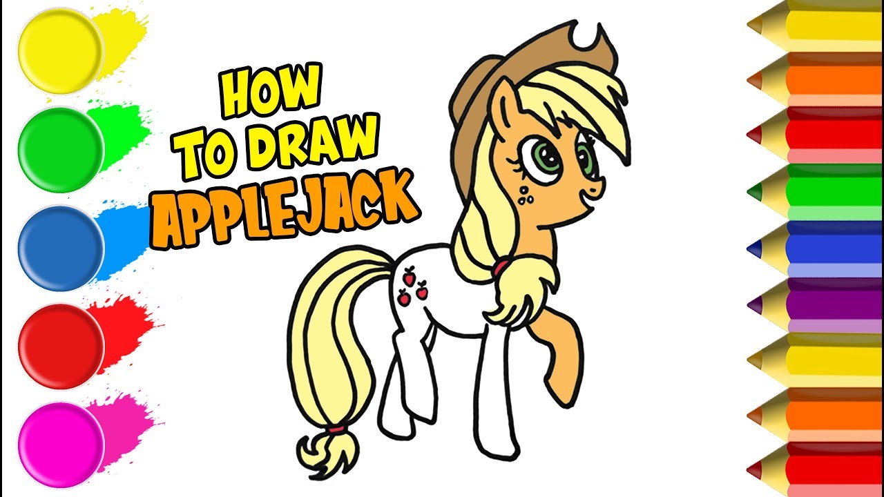 How to draw Applejack 🦄 My Little Pony 🦄 - YouTube