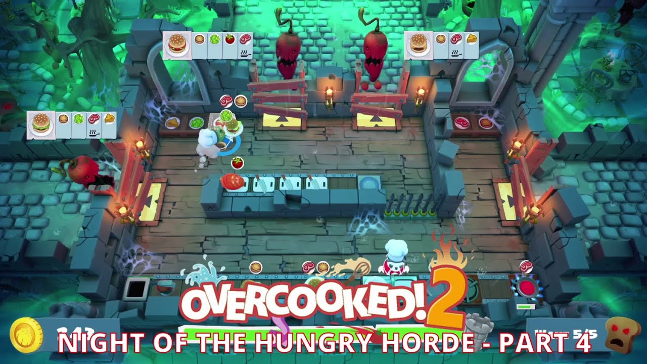 Undead Chilies | Overcooked! 2 Co-op 2 Players - Night of the Hangry ...