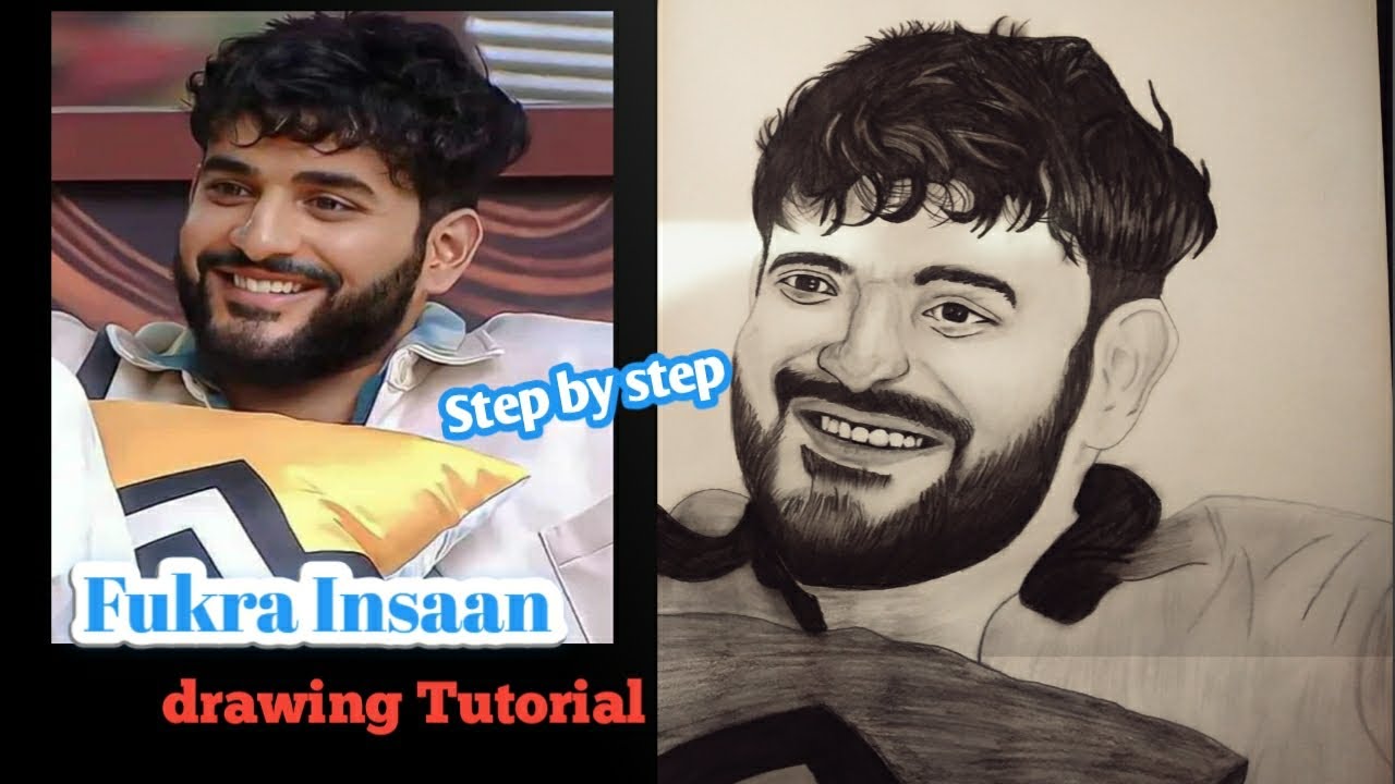 How to draw Fukra Insaane ( Abhishek Malhan) Step by step | Fukra ...