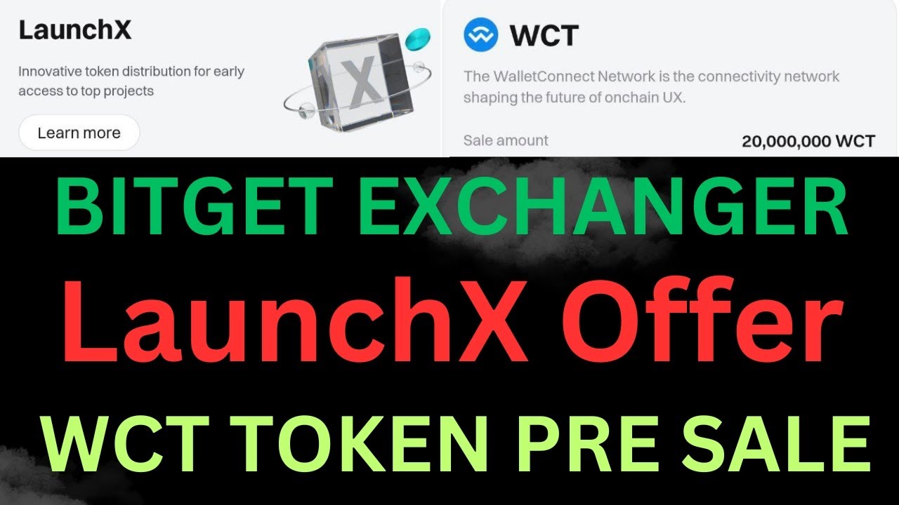 How To Join BITGET LaunchX Offer | WCT Token Pre-sale Offer | Bitget LaunchX! Commit USDT TO Buy ...