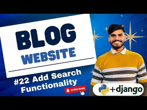 Dynamic Blog Website using Django | Search Functionality - YouTube