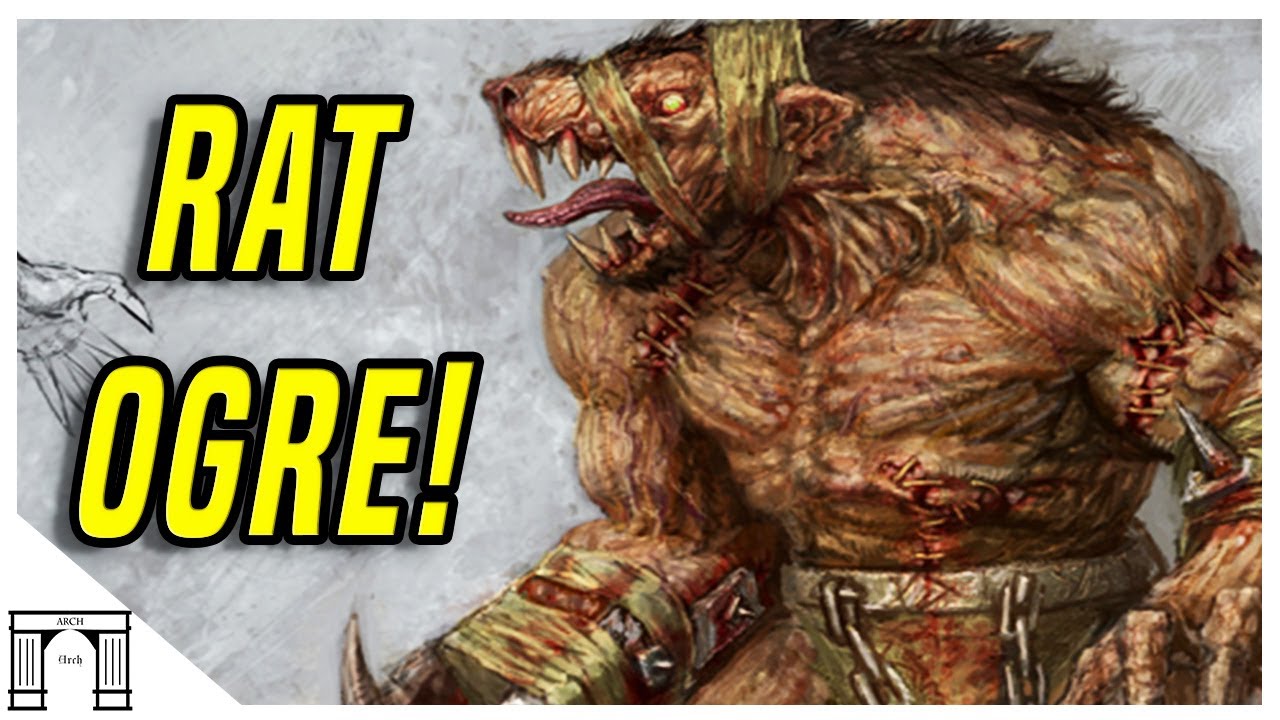 Beast of the Old World! Rat Ogres! Warhammer Fantasy lore - YouTube