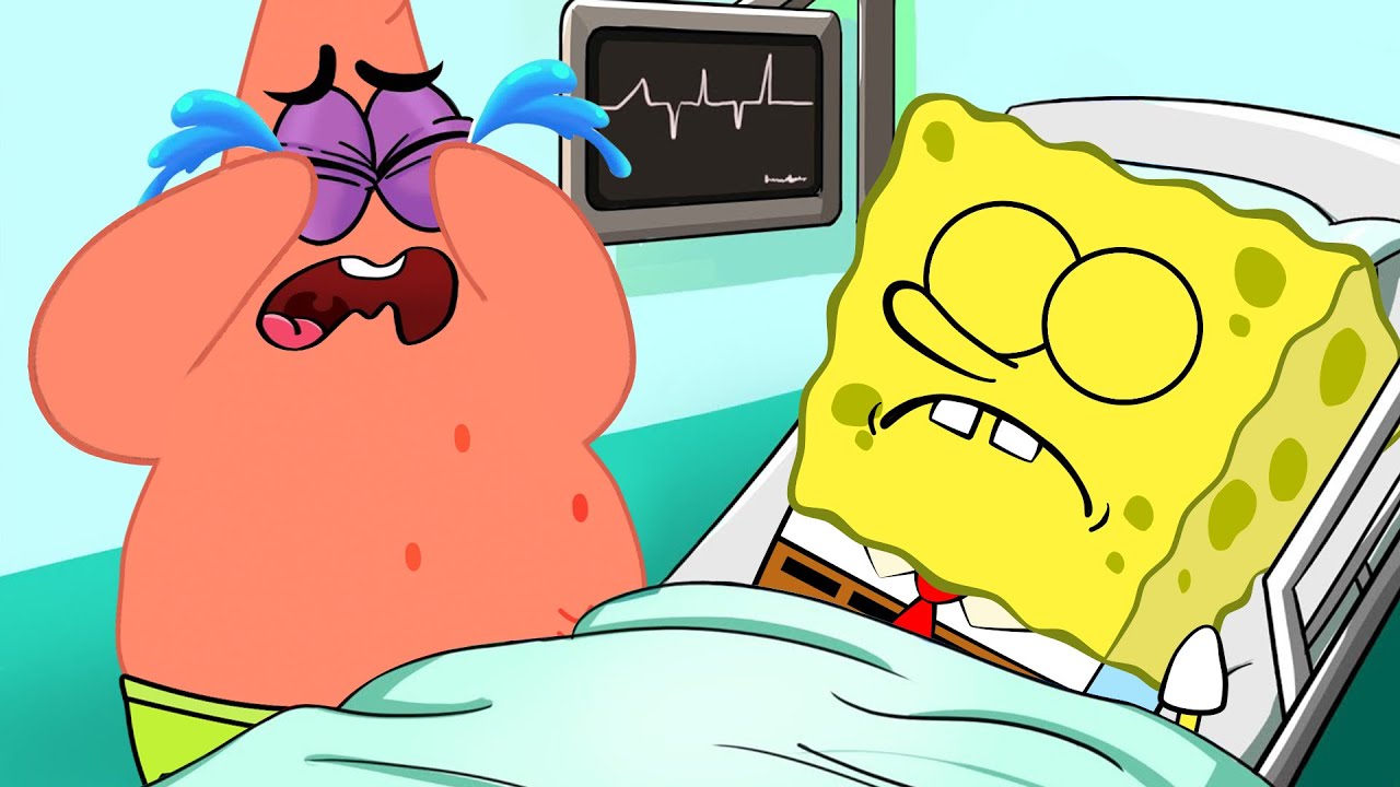 Spongebob , Please wake up ...?! I miss you ! Sad Story Animation Poor ...