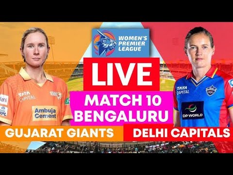 Tata wpl live match Delhi capital v Gujarat Gaint - YouTube