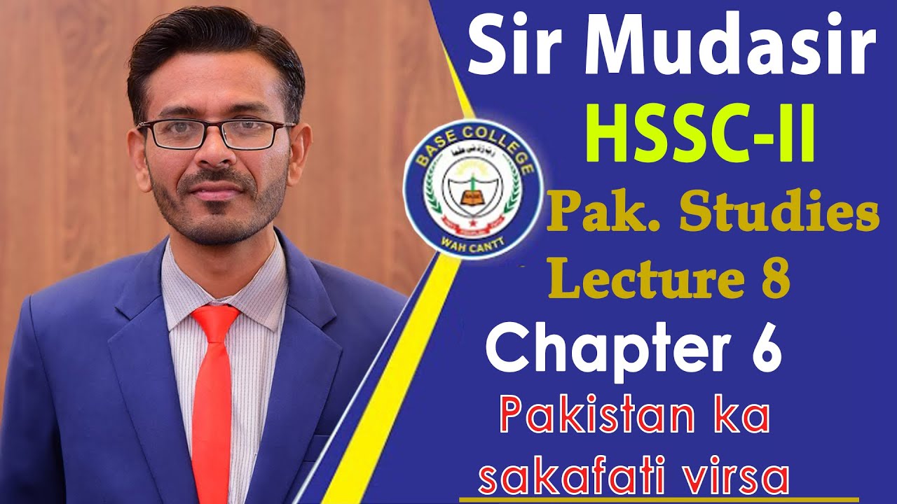 Pak. Studies | 2nd Year | Lecture 8 | Chapter 6 | Pakistan ka sakafati ...