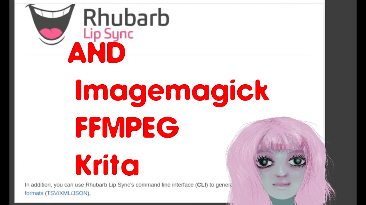 Cartoon lipsync in the command line - rhubarb,imagemagick,ffmpeg,awk ...