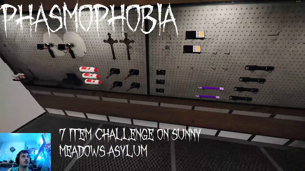 Phasmophobia 7 Item Challenge On Sunny Meadows Asylum - YouTube