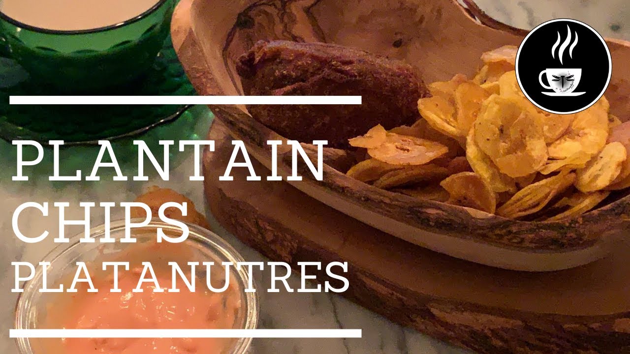 Receta de platanutres ||Platain chips puertorrican recipe with plantain ...