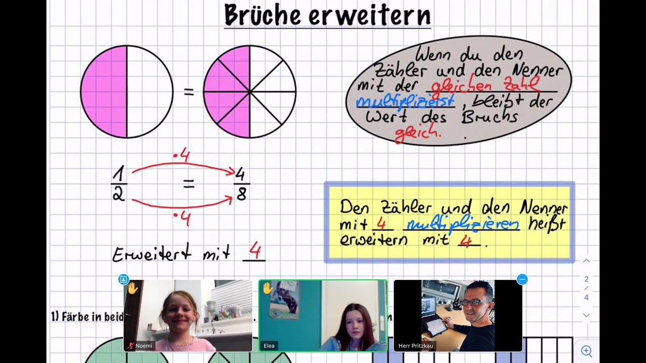 Brüche erweitern (1) I Mathe Homeschooling - YouTube