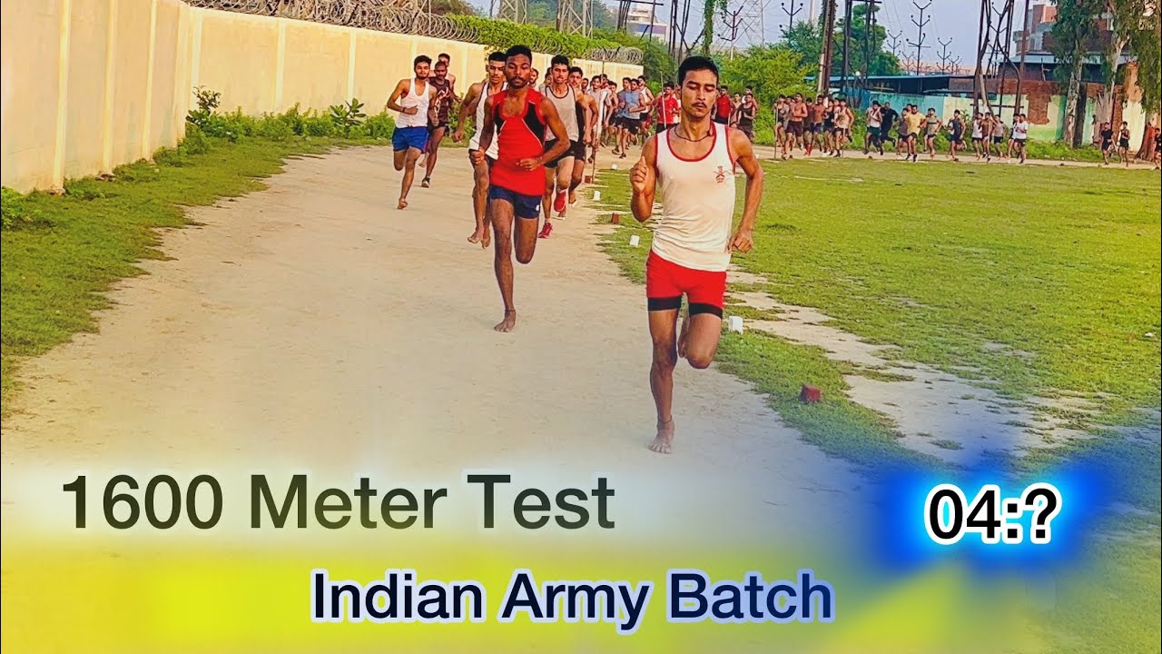 04 Min:?Sec -Agniveer Indian army 1600 Meter Test !!1600 मीटर रनिंग ...
