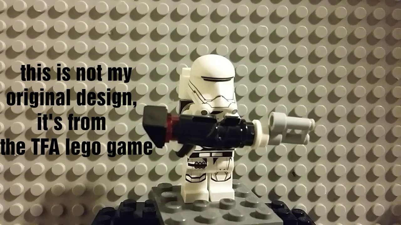 How to build custom LEGO first order flamethrower - YouTube