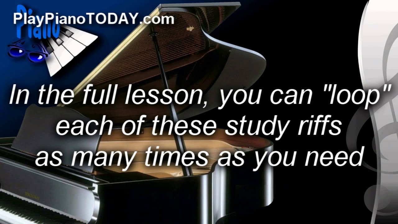 Piano Lessons: Learn How To Play Advanced Piano Riffs! - YouTube