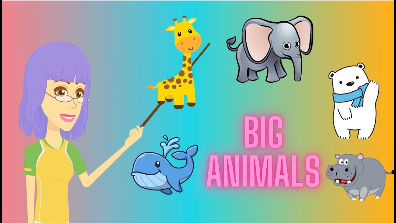 Animals Grandes - Big Animals videos educativos para niños, con Buba y ...