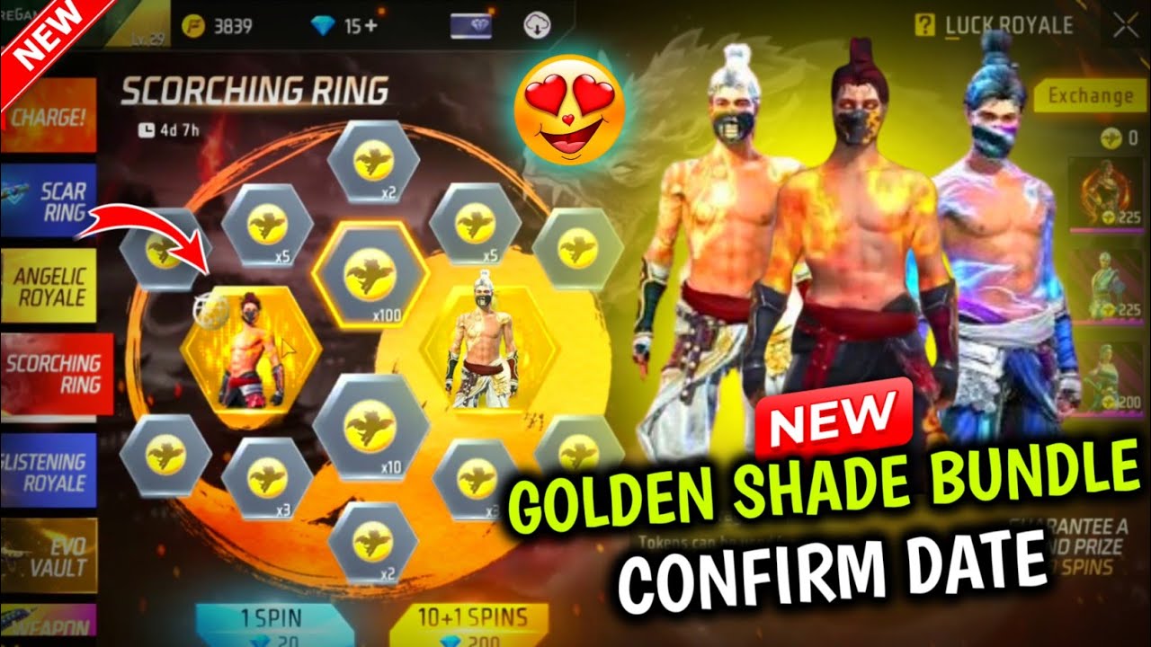 Golden Shade Bundle Return 🤯🥳 | New Paradox Event | New Event Free Fire ...