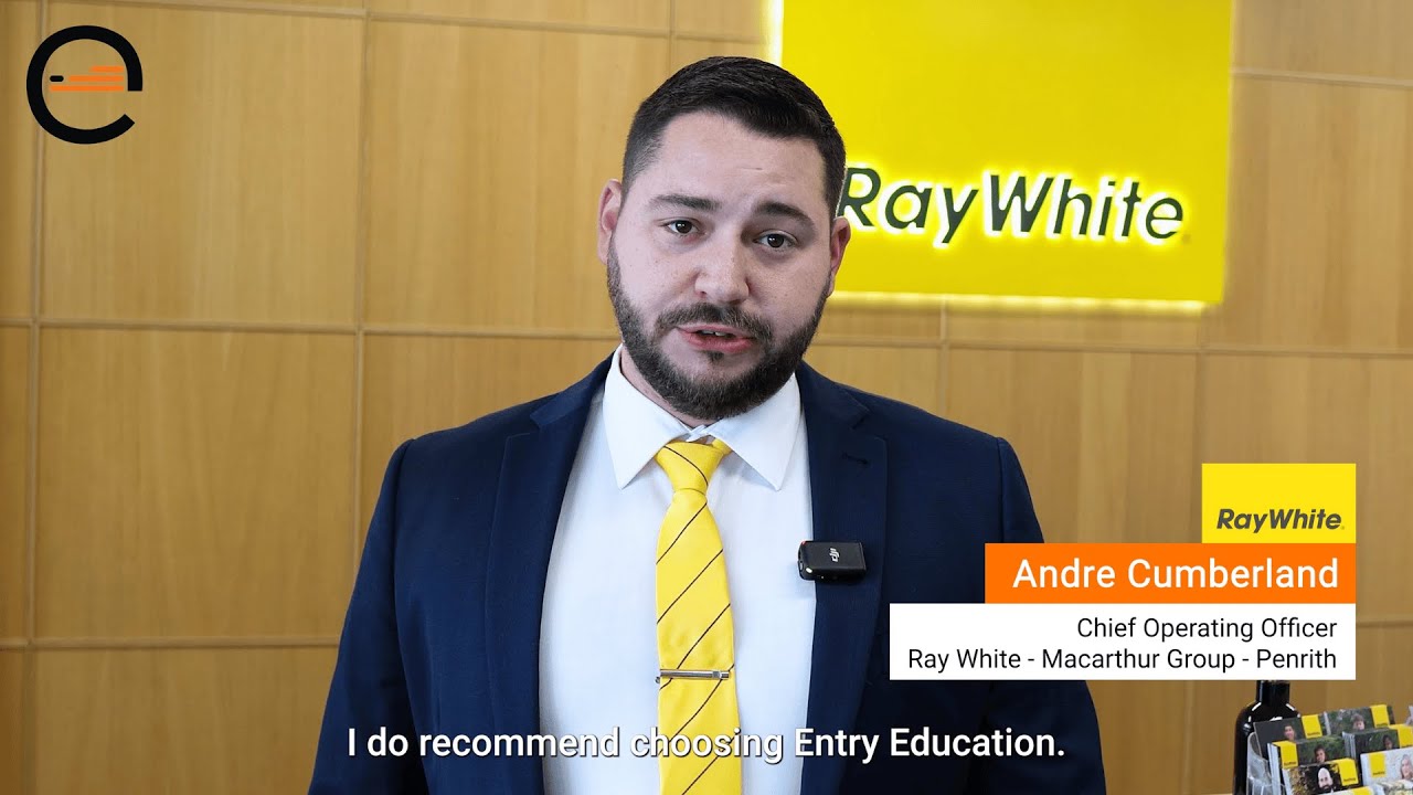 Andre Cumberland, COO at Ray White Macarthur, endorses Entry Education ...