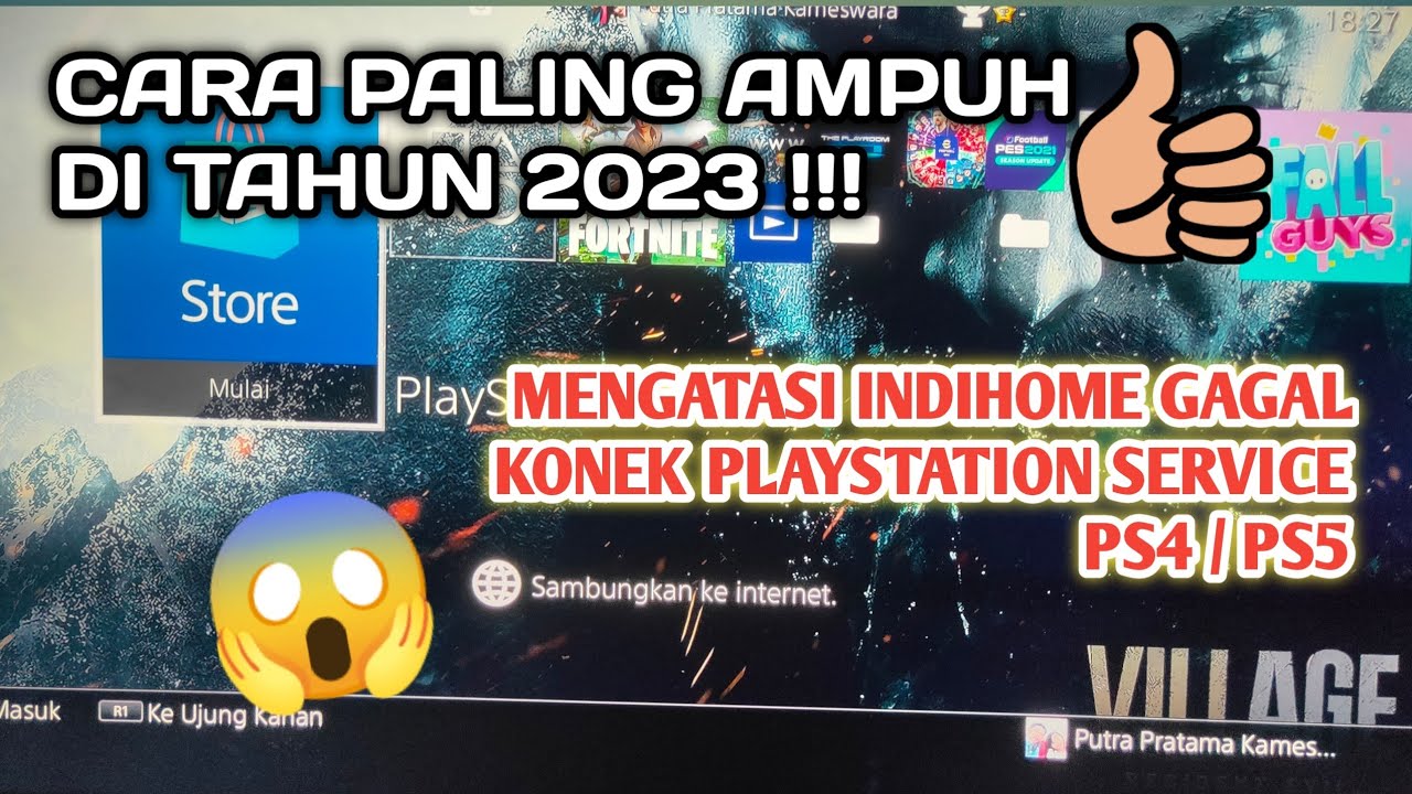 Cara Paling Ampuh Mengatasi Internet Indihome Tidak Konek Playstation Service 2023!! - YouTube