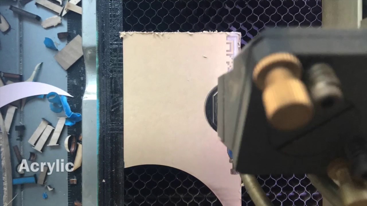 Laser Cut QR Codes - YouTube