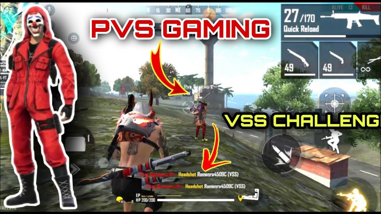 Playing With PVS GAMING VSS CHALLENGE TRICKS TAMIL - GARENA FREE FIRE ...