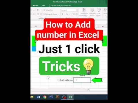 Excel Add number/💡 Tricks/ Exceltips /exceltech /besttrick - YouTube