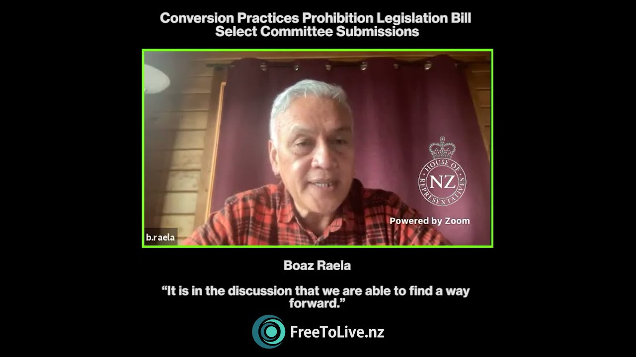 'Conversion therapy' bill: Boaz Raela - YouTube