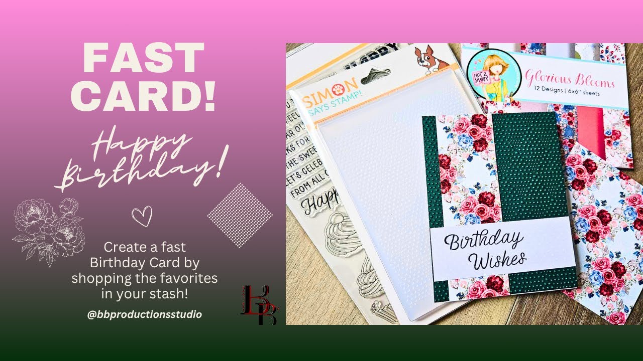 Fast Happy Birthday Card - YouTube