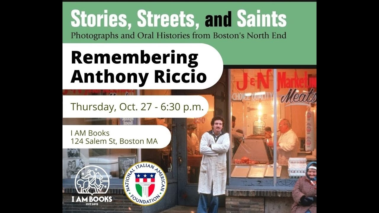 Stories, Streets and Saints: Remembering Anthony V. Riccio - YouTube