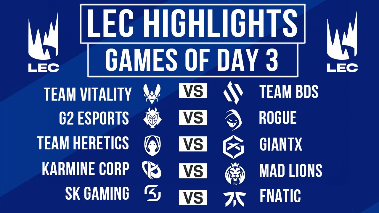 LEC Highlights ALL GAMES Day 3 | LEC Winter 2024 - YouTube
