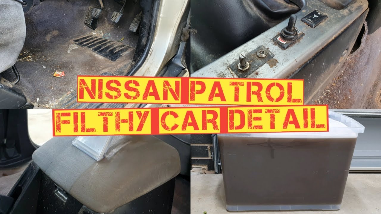 Car Detailing a Filthy Nissan Patrol | Satisfying Interior Deep Clean ...