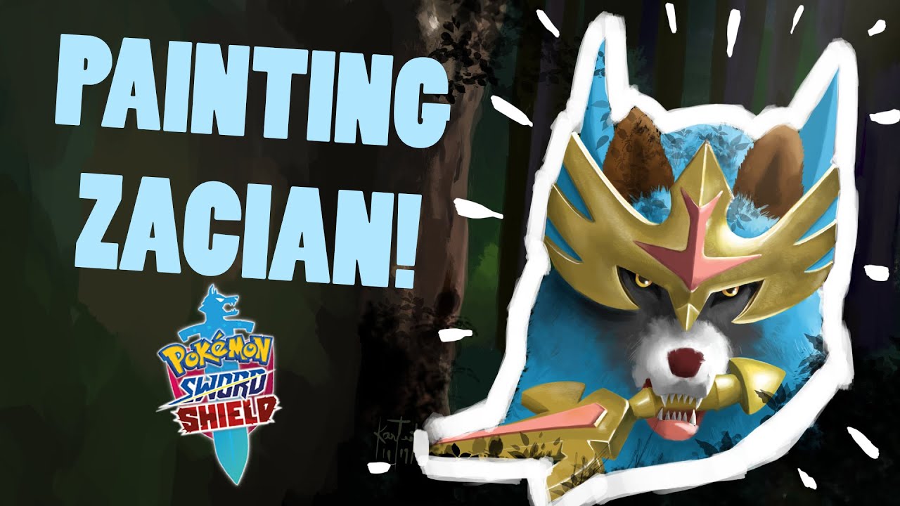 PAINTING ZACIAN (POKEMON SWORD AND SHIELD) - YouTube