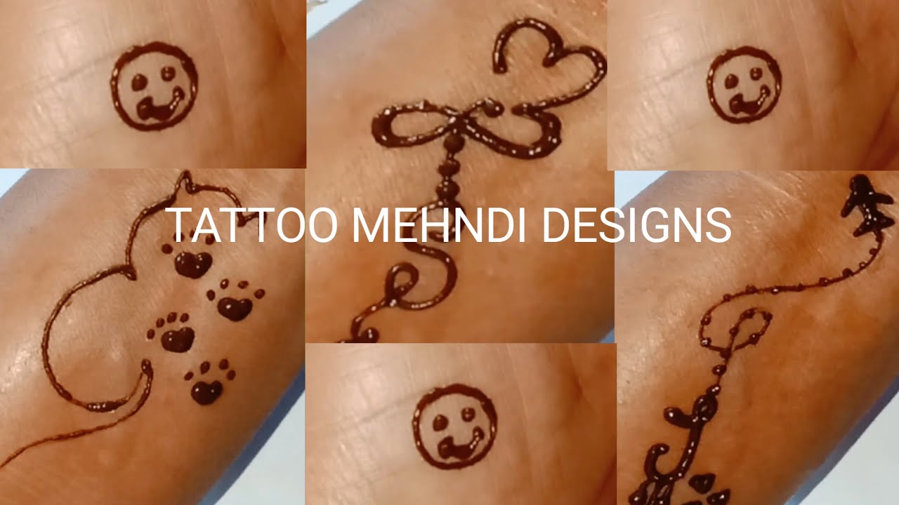 simple mehndi tattoo design / easy mehndi tattoo design for hand ...