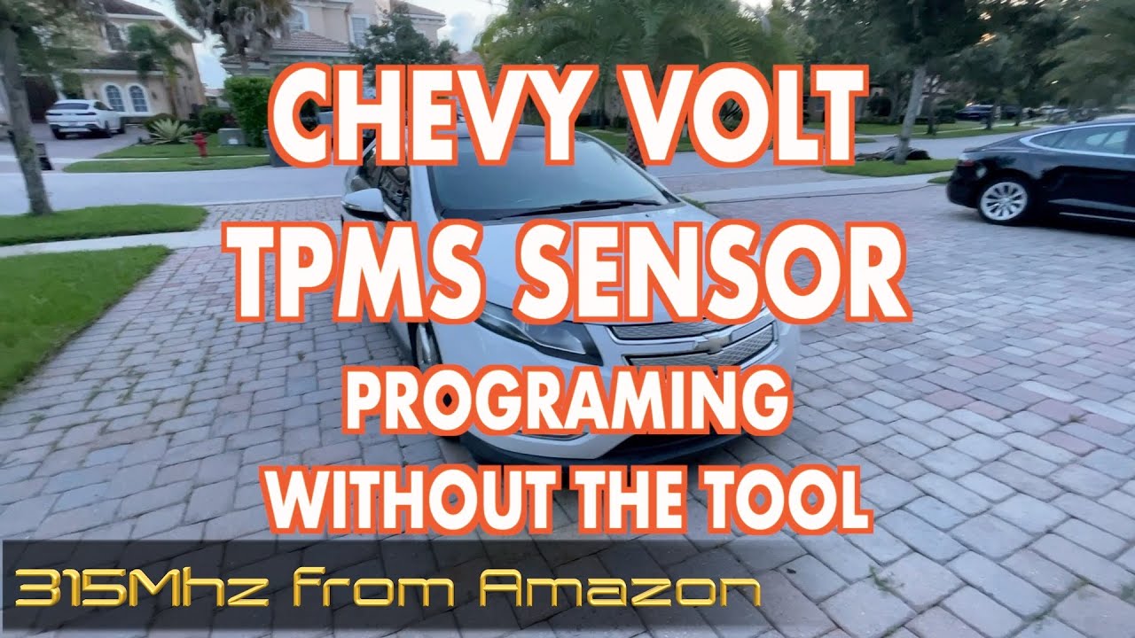 Chevy Volt TPMS sensor programing without the scanner tool - YouTube