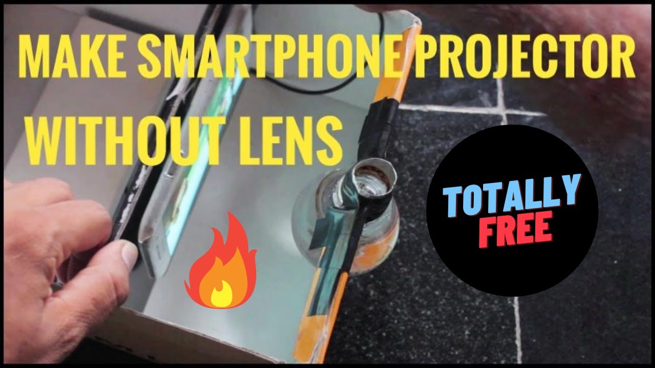 How to make smartphone projector without lens | how to make projector ...