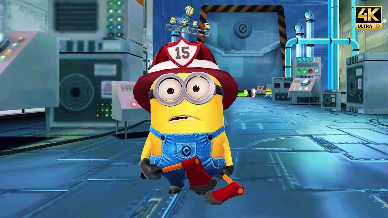 Despicable Me Minion Rush Gru's Lab (Special Mission) with Firefighter Minions | iOS 4K 60FPS ...