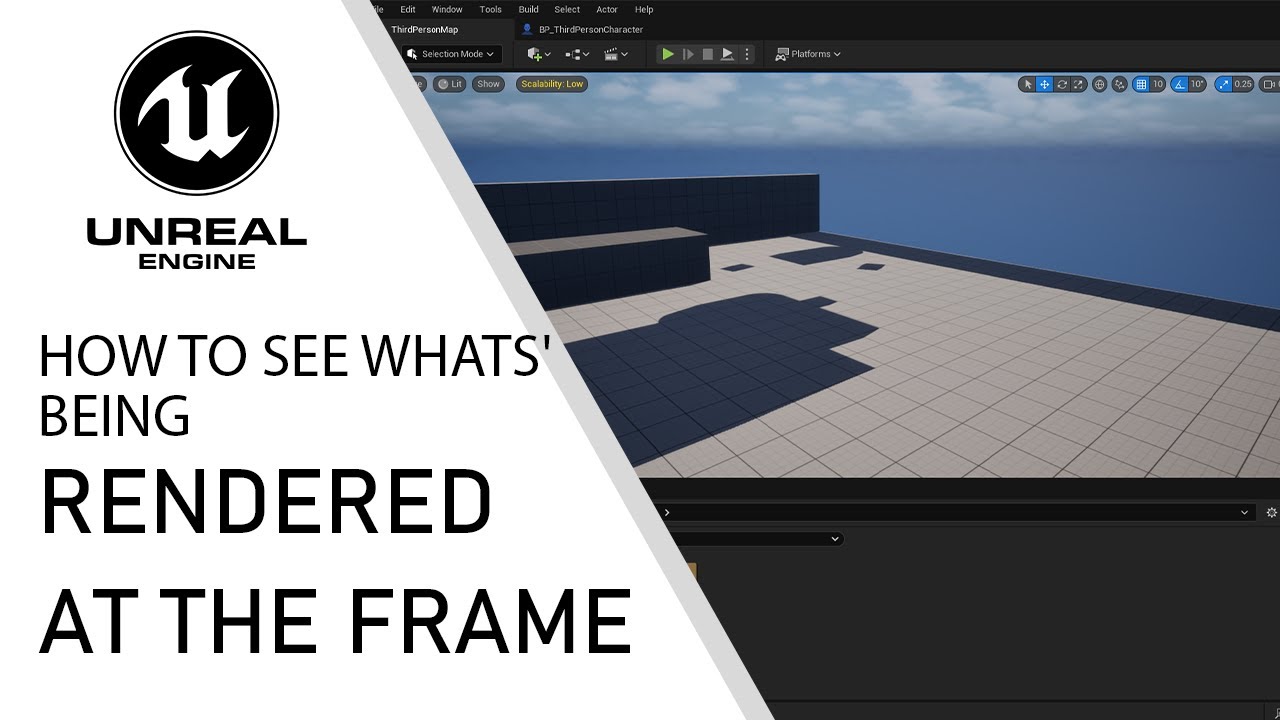 Unreal Engine 5 how to see what's being rendered at the frame - YouTube
