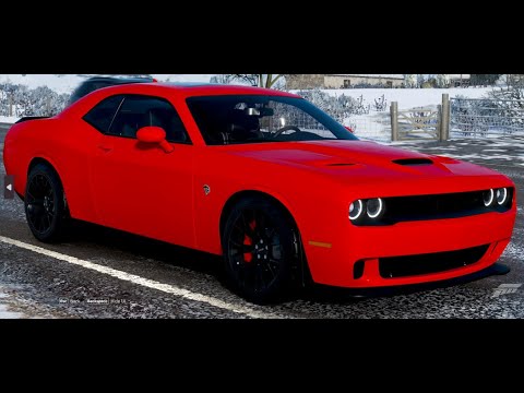 Dodge Challenger Hellcat drives in Winter (Forza Horizon 4) - YouTube