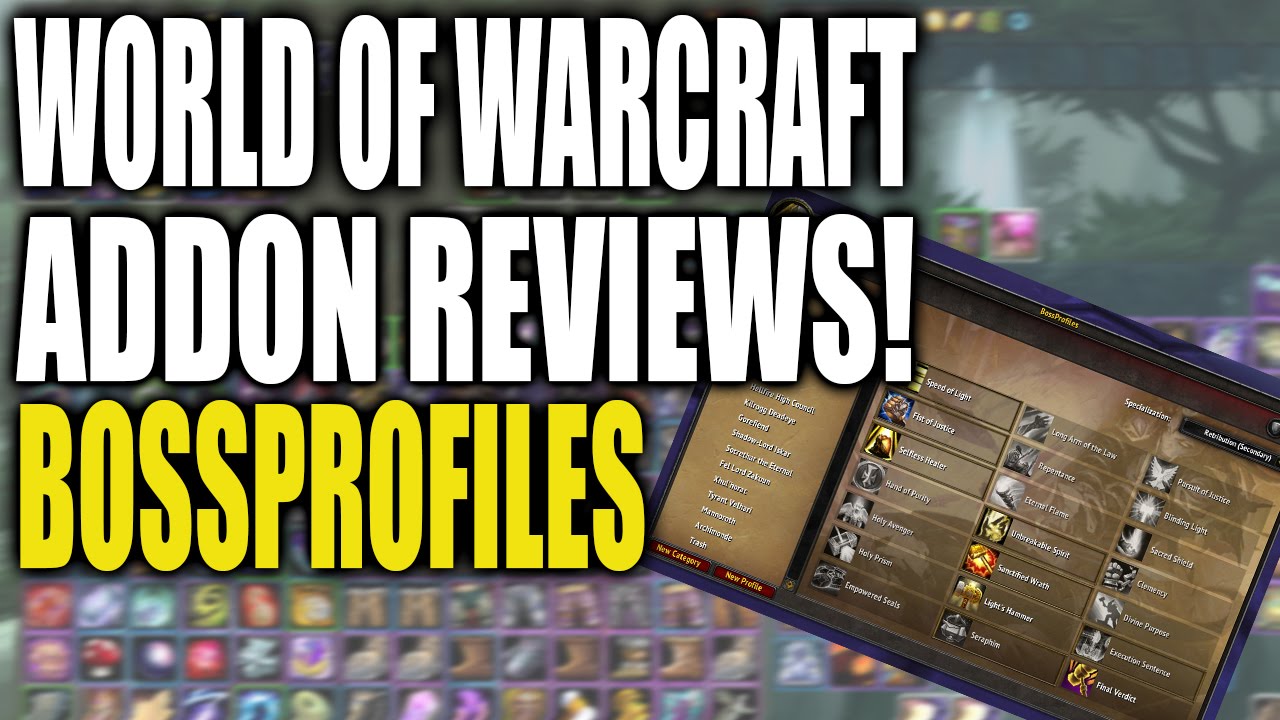Bossprofiles (Talent Profiles) - WoW Addon Review - YouTube