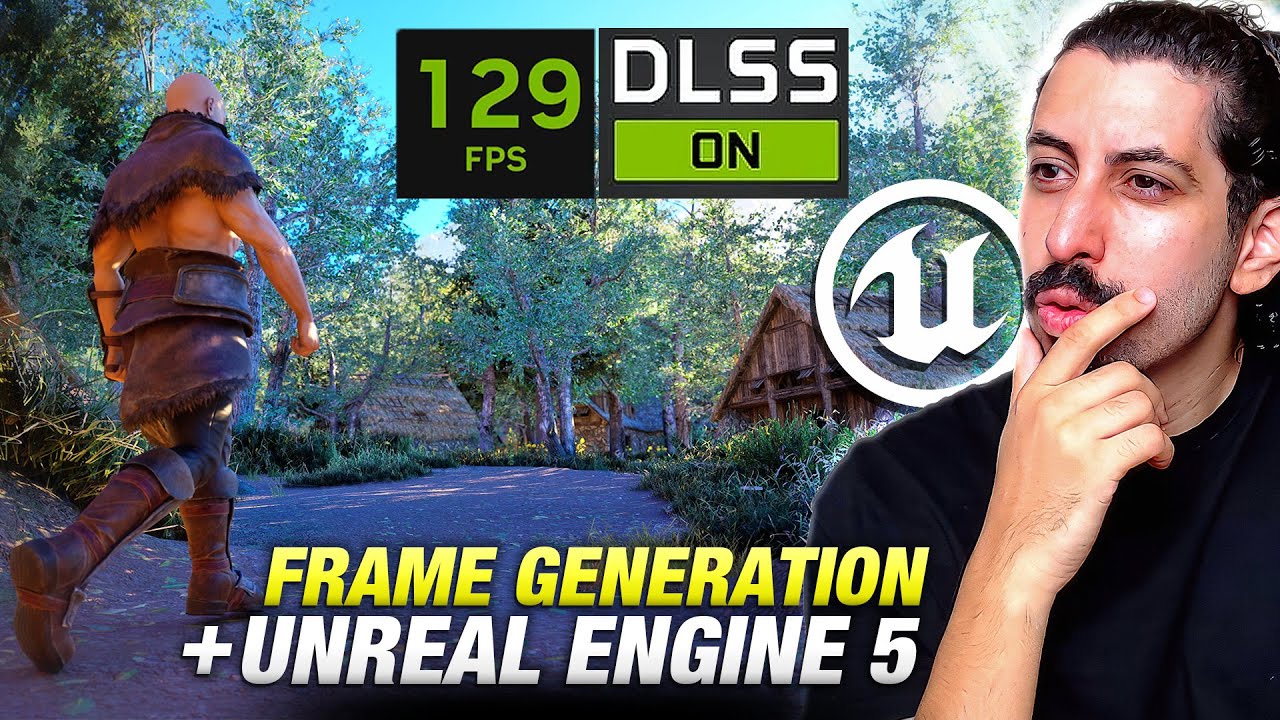 Nvidia FRAME GENERATION + Unreal Engine 5! Combinação FANTÁSTICA ...
