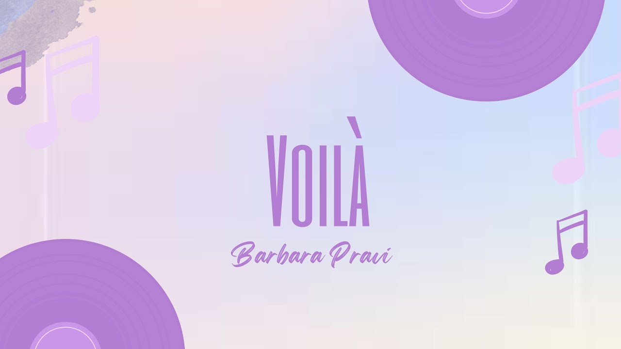 Barbara Pravi - Voilà Lyrics - YouTube