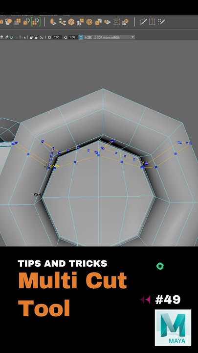 How to Slice Perfect Geometry in Maya with Multi-Cut Tool! #shortstutorial - YouTube