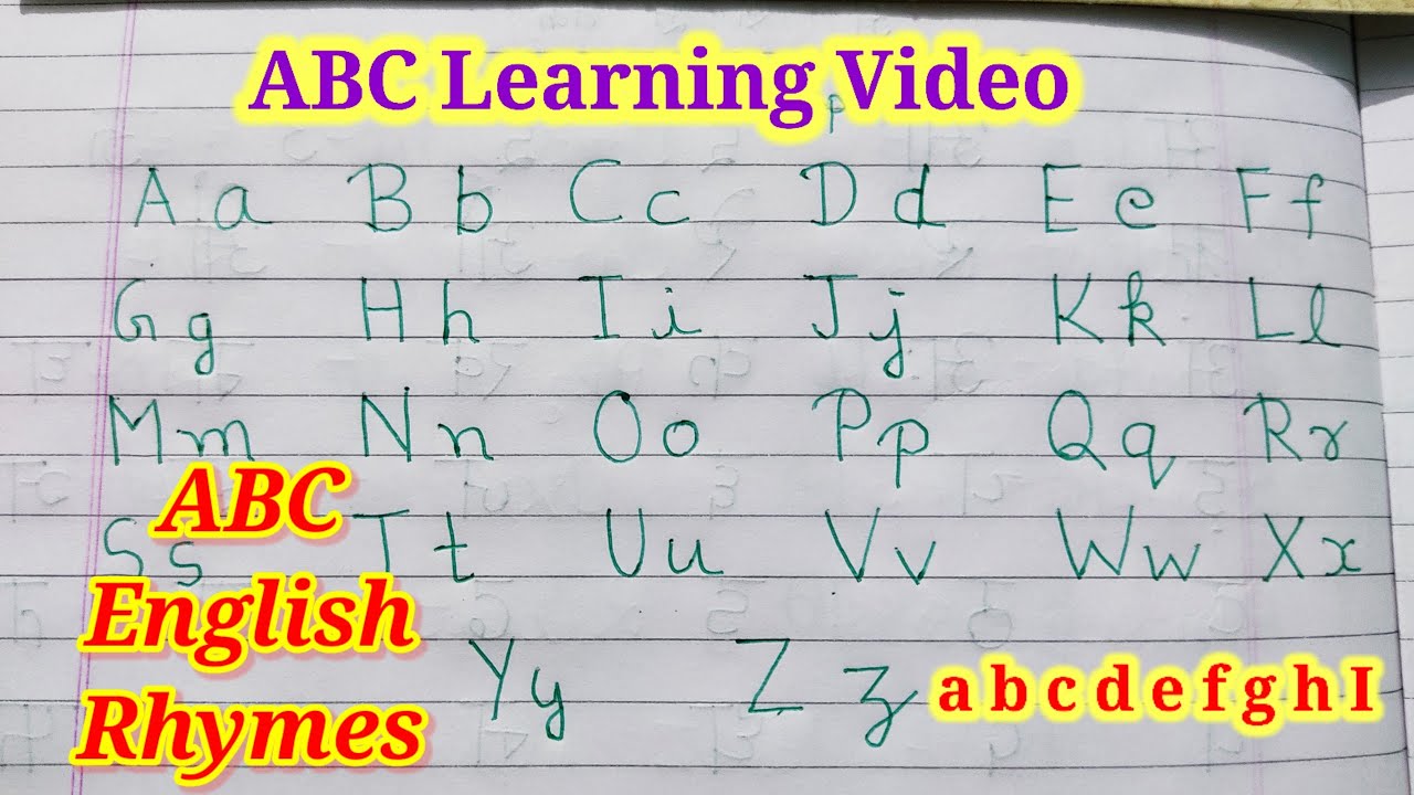 Small abcd, Capital ABCD, abc learning videos, abc song, a to z ...