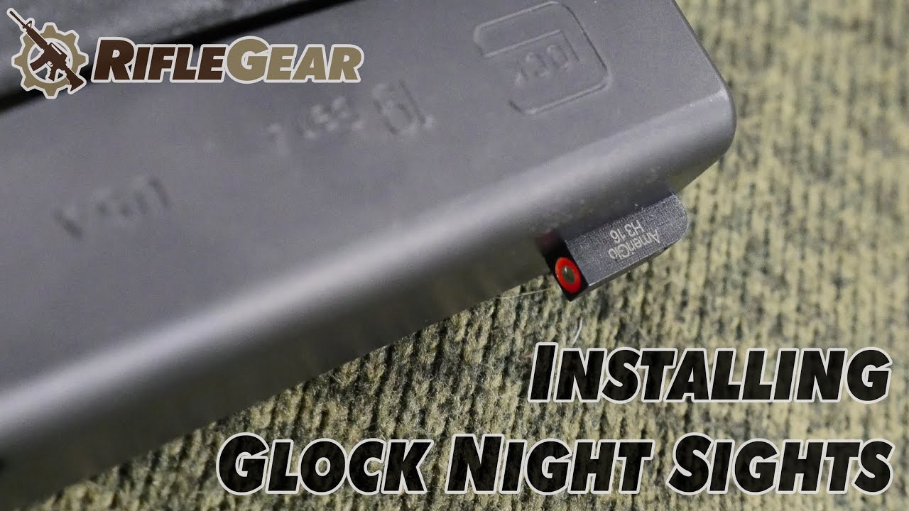 How Glock Night Sights Are Installed - YouTube