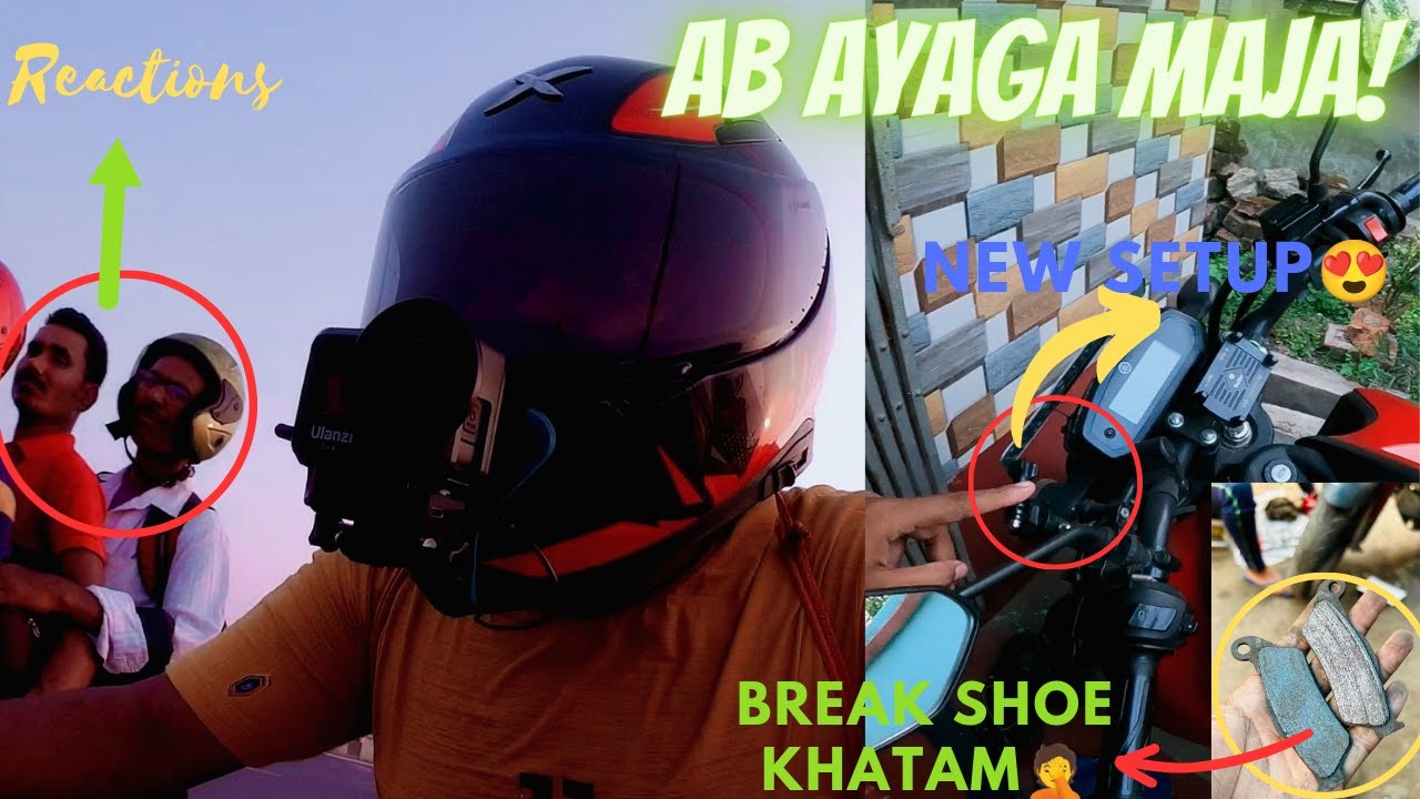 Agaya New Motovlogging Setup😍| Ab ayaga maza! Guess what! 🤩| Break shoe ...